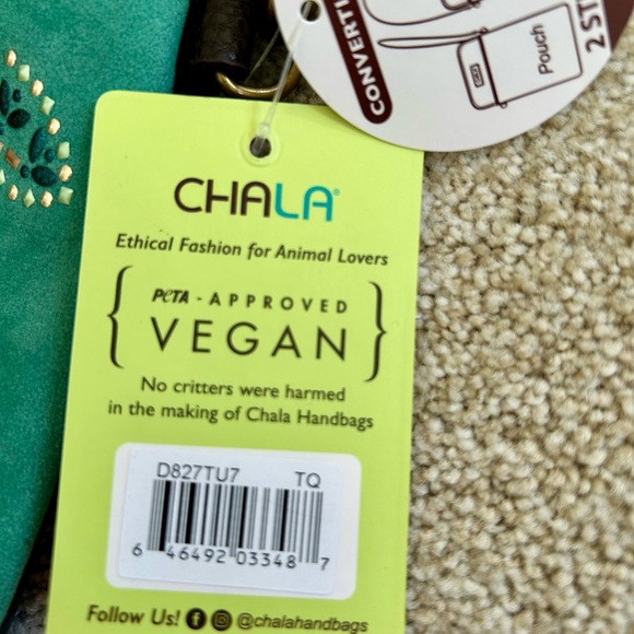 Chala | Bags | Chala Nwt Crossbody Bag Sea Turtle Designzipper Top 2 ...